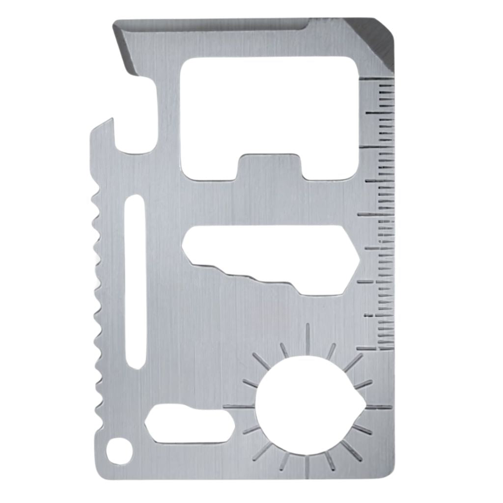 20-in-1 Stainless Steel MultiTool Card for Wallet